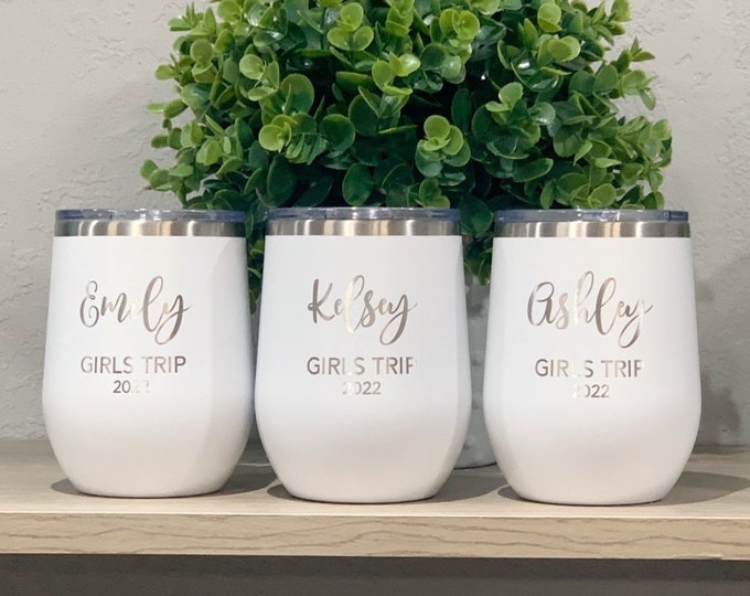 Girls Trip Wine Tumbler Girls Weekend Gift Girls Trip Gift Idea ...