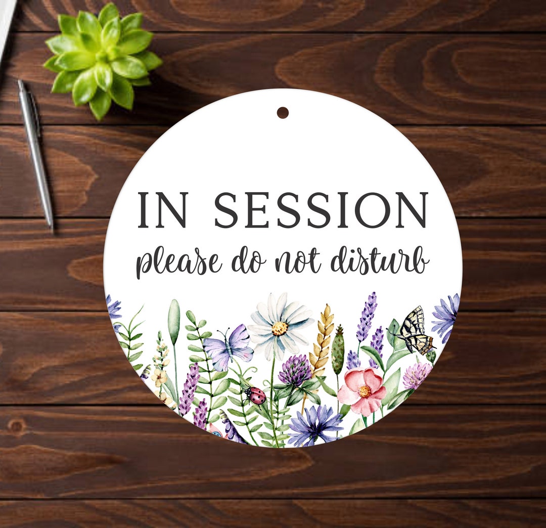 In Session Sign, Please Do Not Disturb, Metal Office Sign, Salon or Spa ...