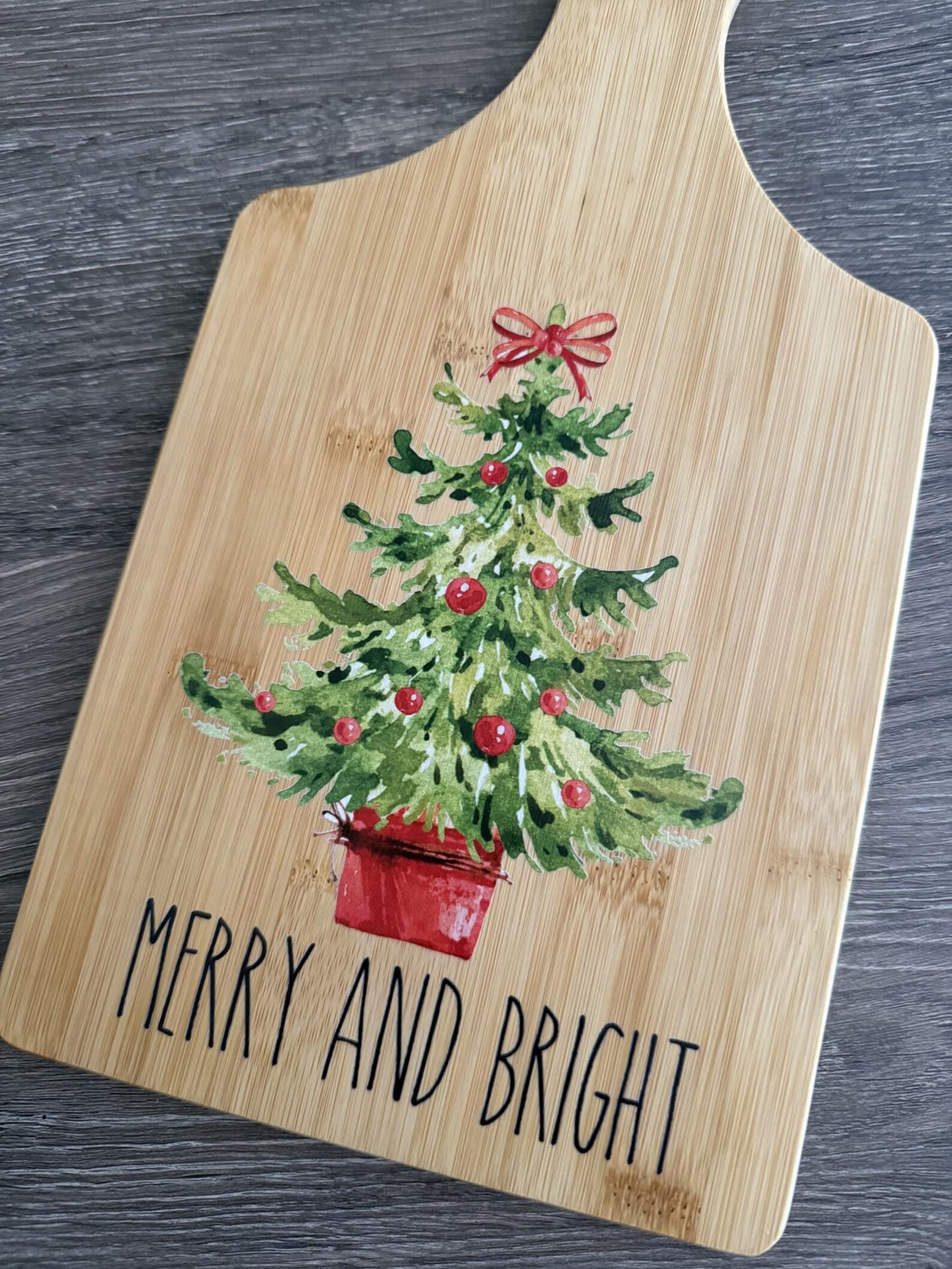 Merry and Bright Christmas Decor for Kitchen, Rustic Christmas Home ...