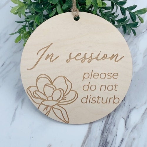 Therapy in Session Please Do Not Disturb Door Hanger Wood - Etsy