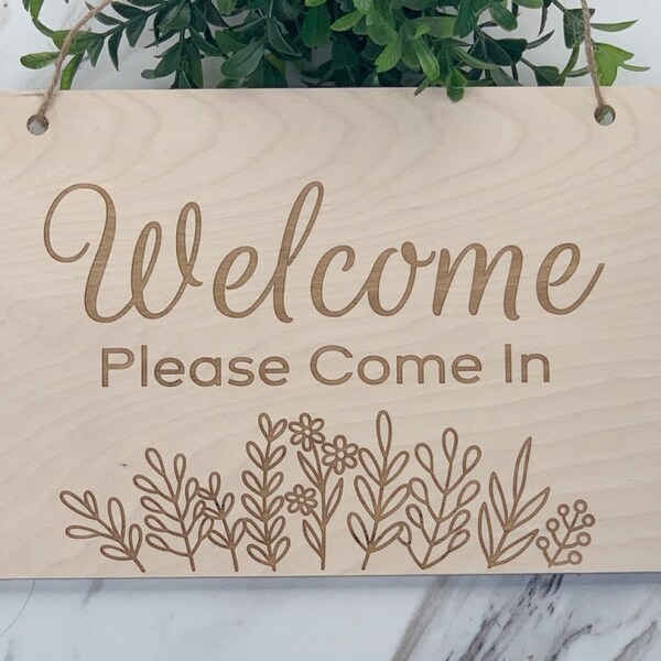 Hanging Door Sign - Etsy