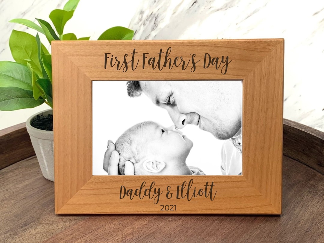 First Father's Day Frame Personalized Father's Day Frame Dad and Baby ...