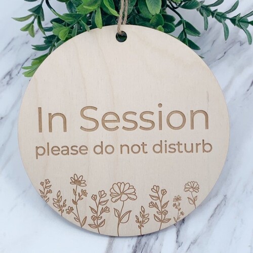Therapy in Session Please Do Not Disturb Door Hanger Wood - Etsy