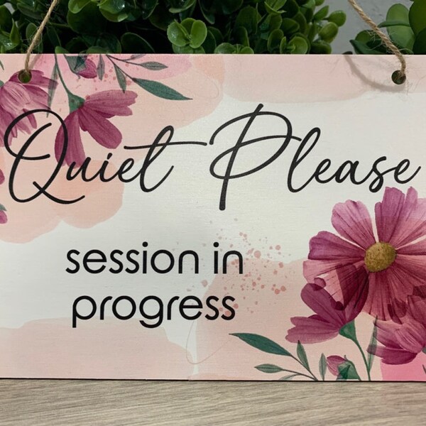 Quiet Please Sign - Etsy