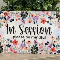 Treatment in Session Sign Do Not Disturb / Welcome Sign / Therapy in ...