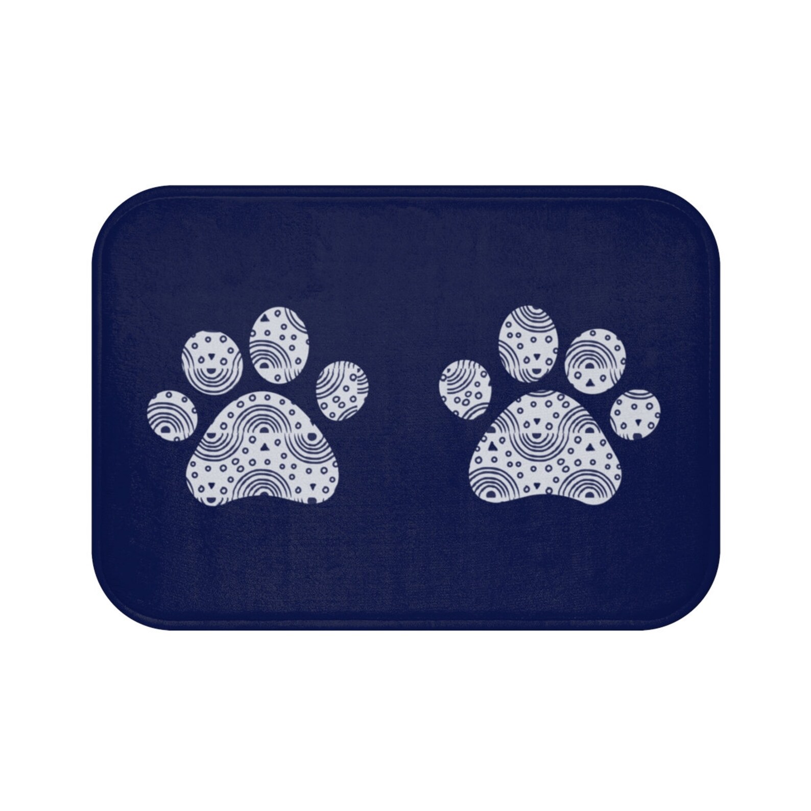 Cats Paws Bath Mat Rug Custom Bathroom Dog Print Small Large Gift for ...
