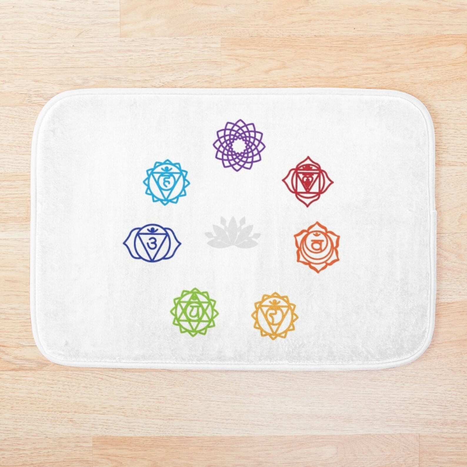 Yoga Bath Mat 7 Chakras Custom 17x24 or 21x34 Bathroom Rug - Etsy
