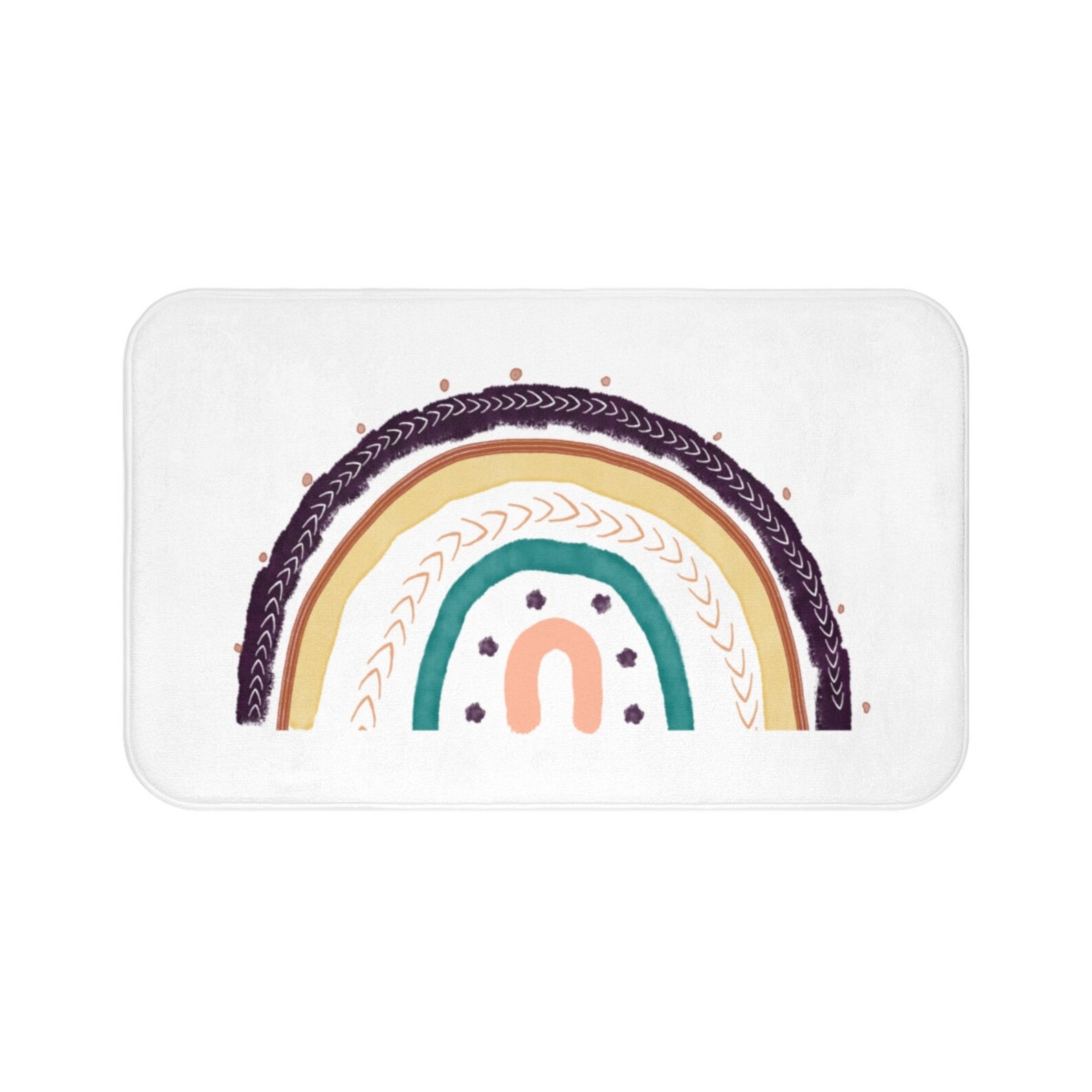 Rainbow Bathroom Rug Custom Bath Mat Girls Bath Mat Rainbow - Etsy