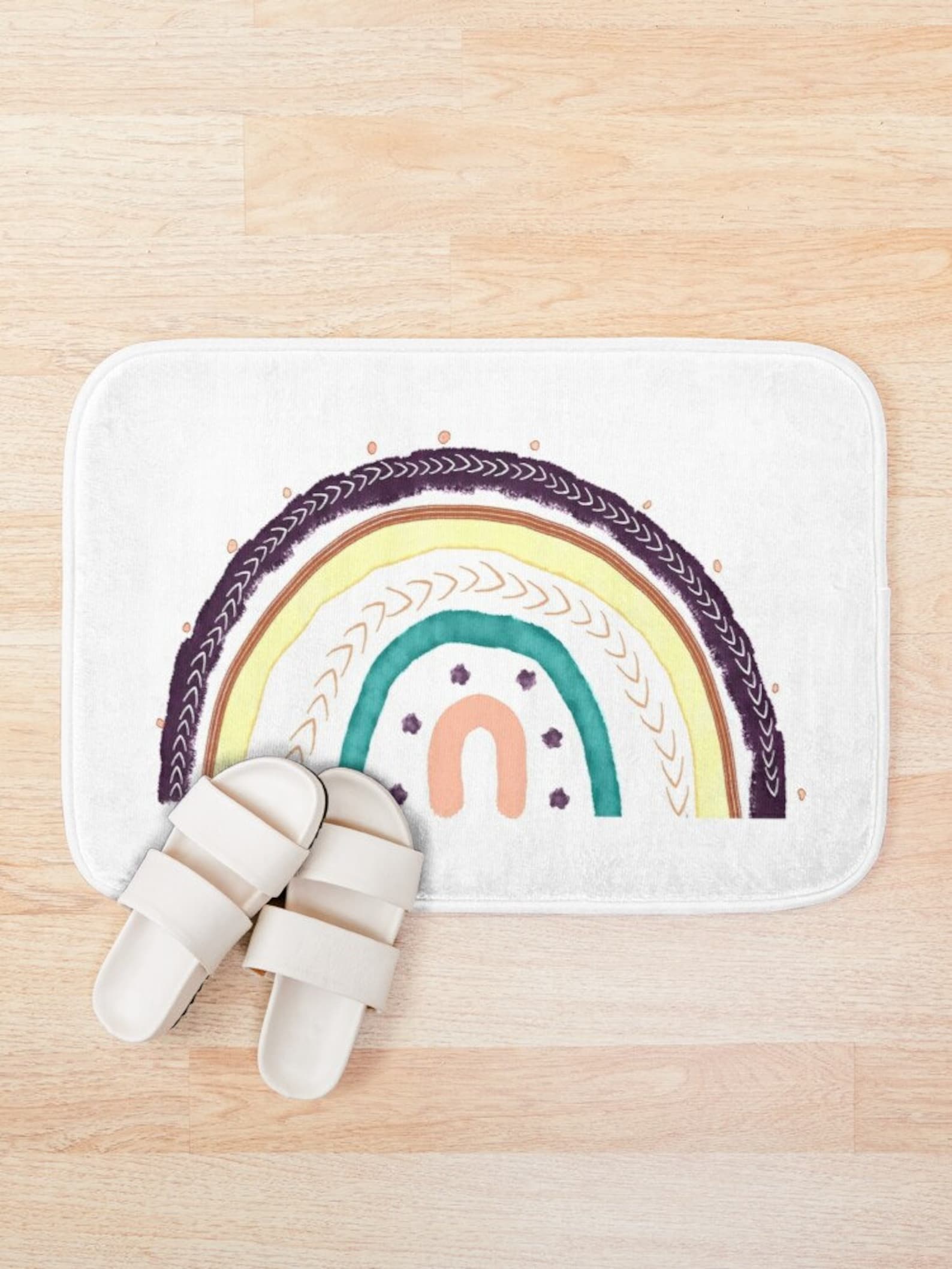 Rainbow Bathroom Rug Custom Bath Mat Girls Bath Mat Rainbow - Etsy