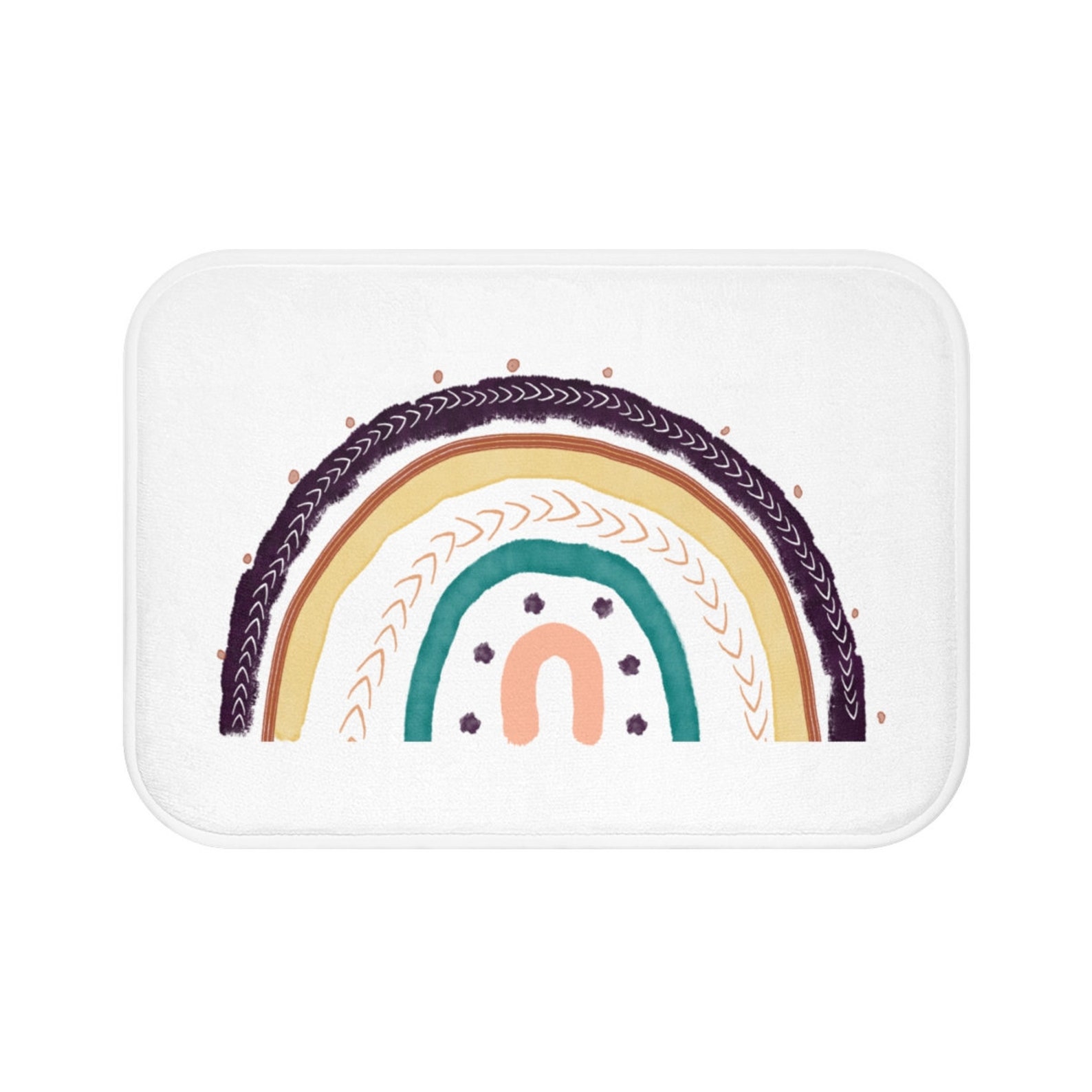 Rainbow Bathroom Rug Custom Bath Mat Girls Bath Mat Rainbow - Etsy