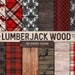 Rustic lumberjack digital paper scrapbook paper background | Etsy
