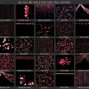 Rose Gold Bokeh Overlays, Pink Overlays, Pink Glitter, Overlay ...