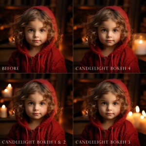 Candlelight Bokeh Overlays, Christmas Overlays, Bokeh Overlays, Candle ...