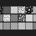 Black White Digital Paper, Black White Scrapbook Paper, Black White ...