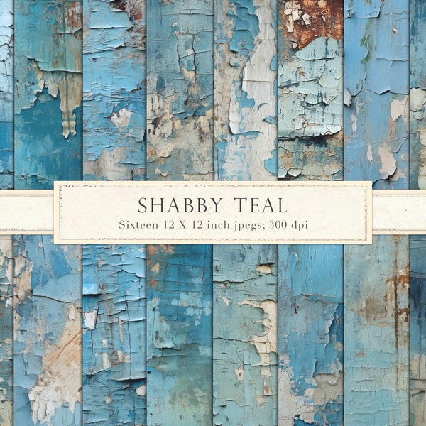 Distressed Teal - Etsy