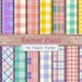 Easter Plaid, Digital Paper, Scrapbook Paper, Easter Digital Paper ...