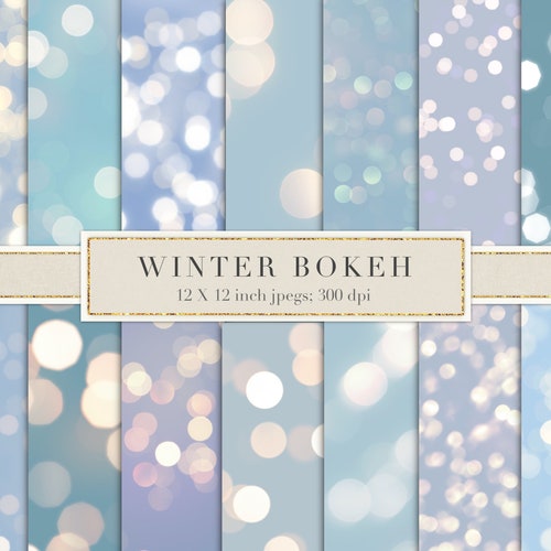 Christmas Bokeh Backgrounds Christmas Bokeh Digital Paper | Etsy