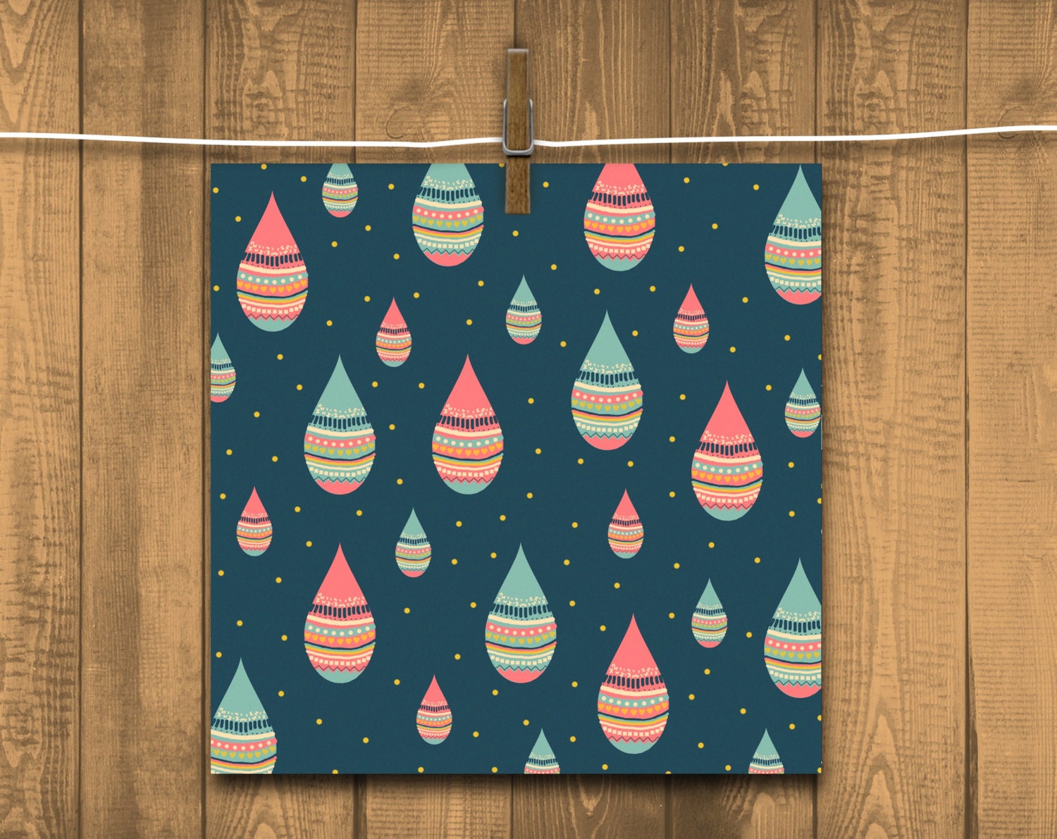 Spring Flowers, Hand-drawn Digital Paper, Hand-drawn Flowers, Flower ...