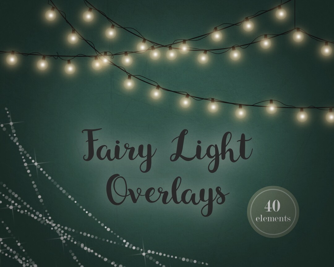 Fairy Lights, Fairy Lights Overlay, Christmas Lights, Overlay, String ...