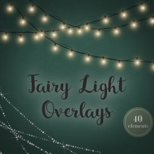 String Lights Overlay Fairy Lights Christmas Lights - Etsy