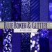 Blue Bokeh and Glitter, Digital Paper, Scrapbook Paper, Backgrounds ...