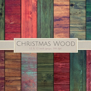 Christmas Wood, Digital Paper, Backgrounds, Scrapbook Paper, Textures ...