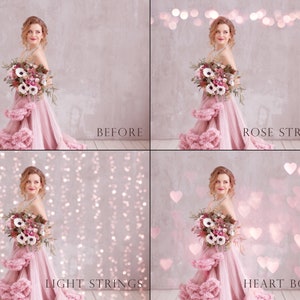 Rose Gold Bokeh Overlays, Pink Overlays, Pink Glitter, Overlay ...