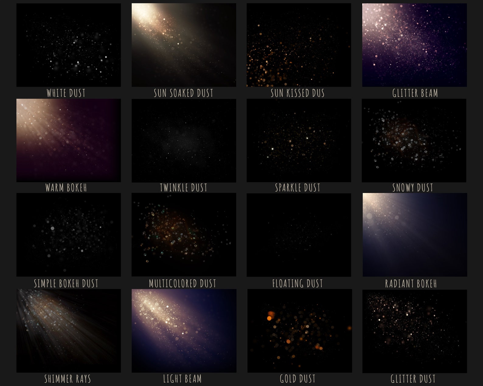 Bokeh Dust Overlay, Glitter Dust, Floating Dust, Falling Dust, Bokeh ...