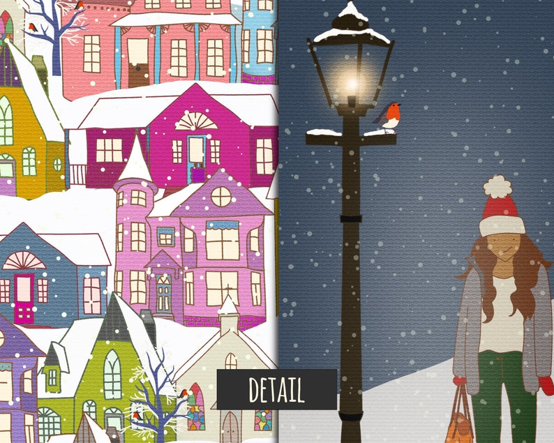 Winter Digital Paper Christmas Digital Paper Snow Digital | Etsy