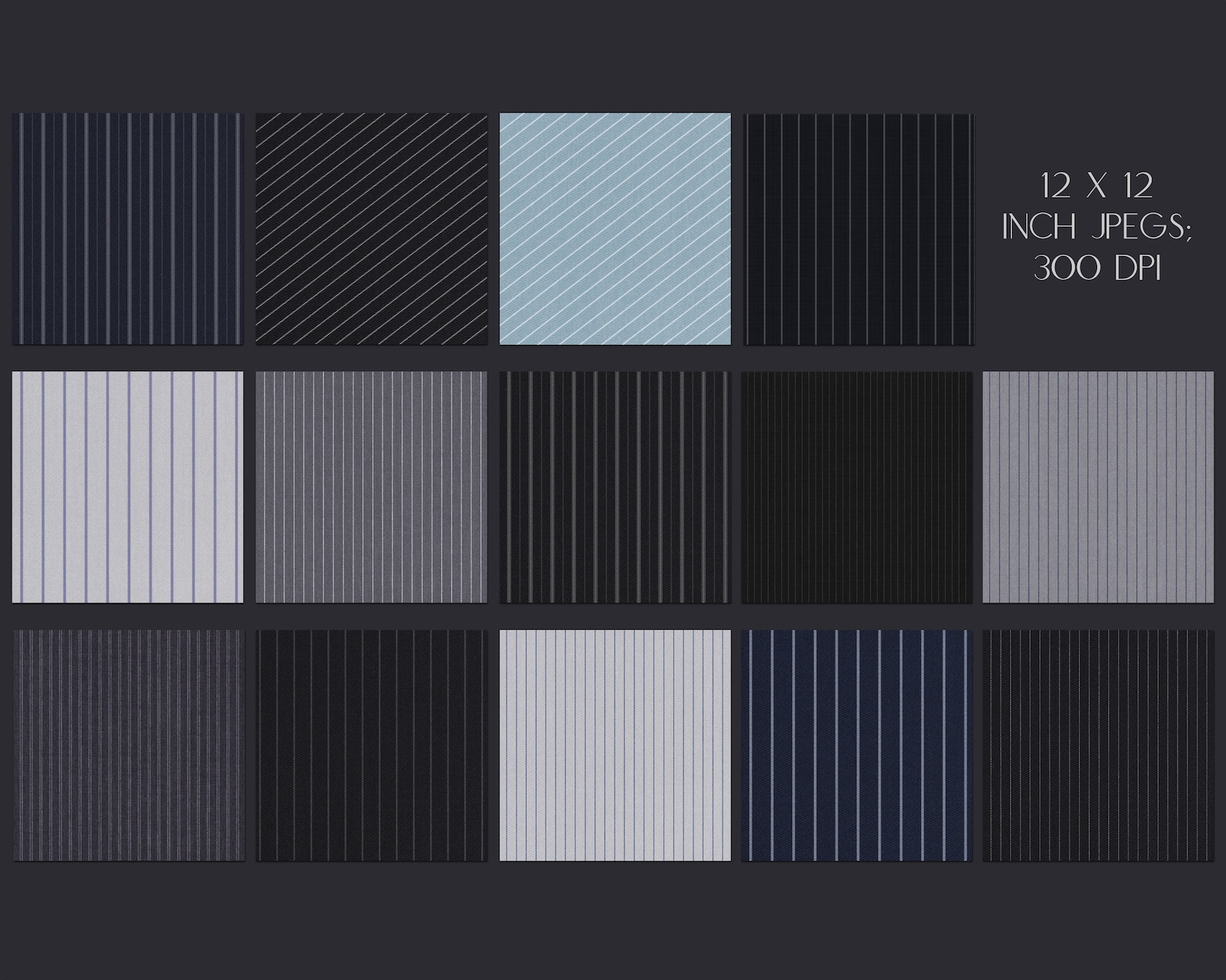 Pinstripe Digital Paper Pinstripe Fabric Digital Paper - Etsy