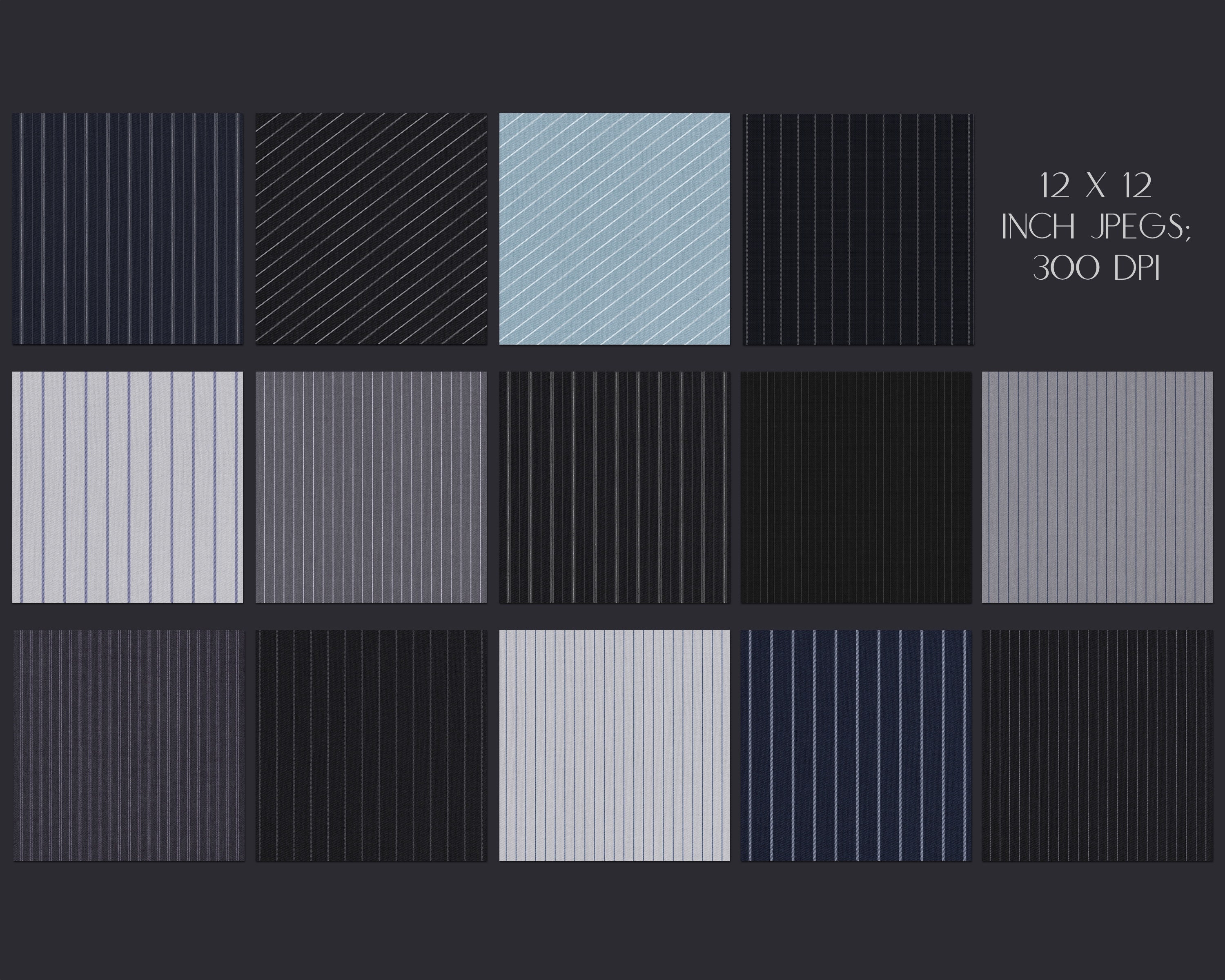 Pinstripe Digital Paper Pinstripe Fabric Digital Paper - Etsy