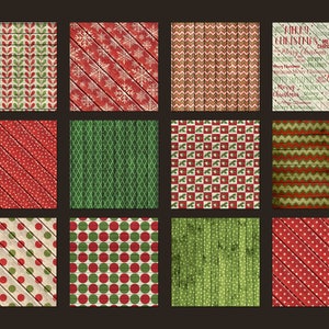 Rustic Christmas Digital Paper, Rustic Christmas Scrapbook Paper ...