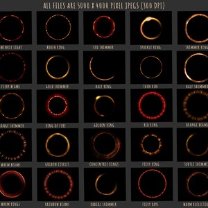 Ring of Fire Overlays, Ring of Light Overlay, Sun Ring, Lens Flare ...