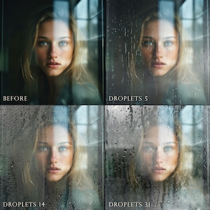 Window Rain Drops Overlays, Shower Overlays, Window Droplet Overlays ...