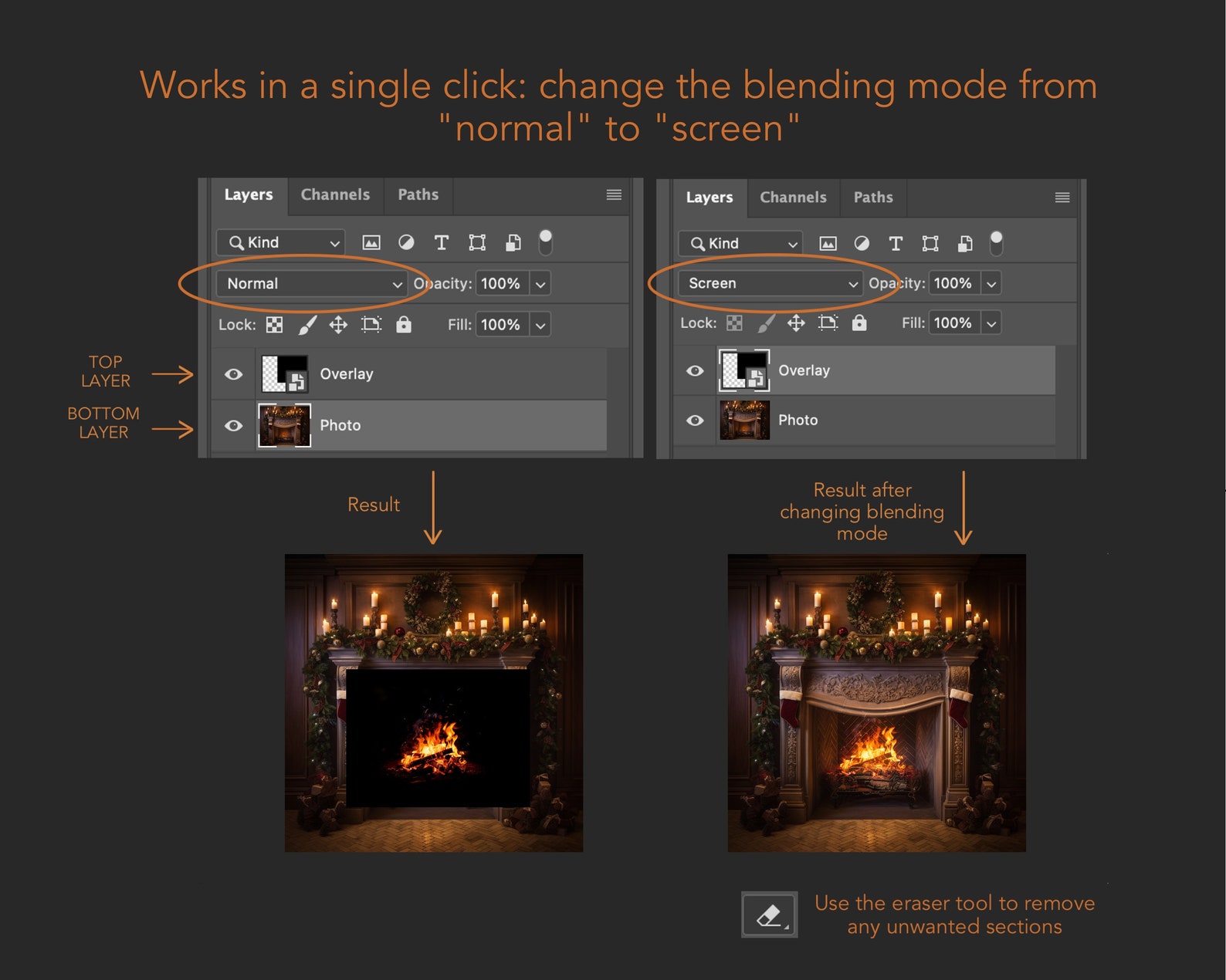 Flame Overlays, Fire Overlays, Campfire Overlays, Fireplace, Photoshop ...