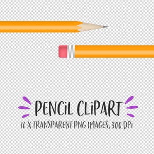 Pencil Clipart, School Supplies, Clipart, Clip-art, Realist Pencils ...