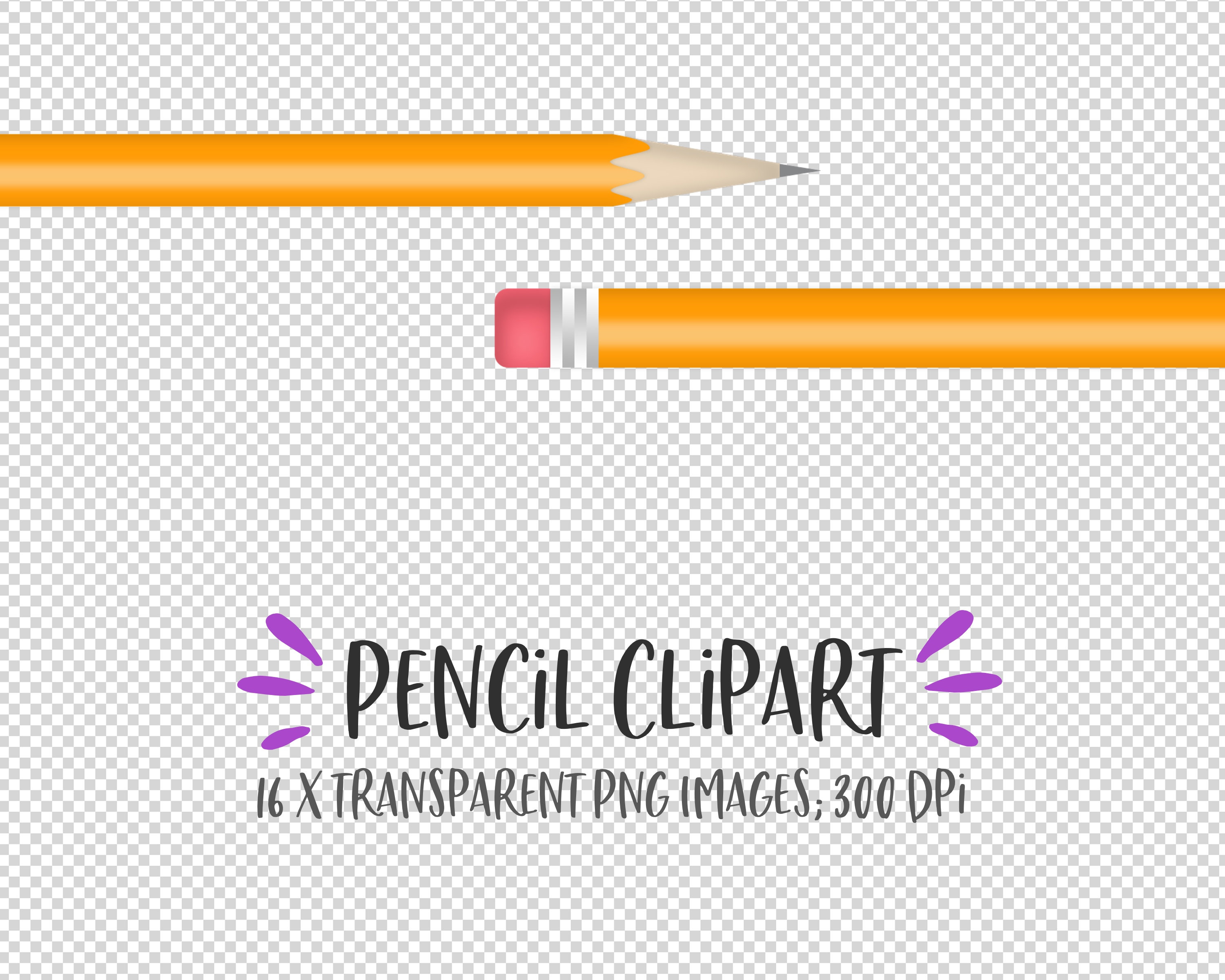 Pencil Clipart, School Supplies, Clipart, Clip-art, Realist Pencils ...