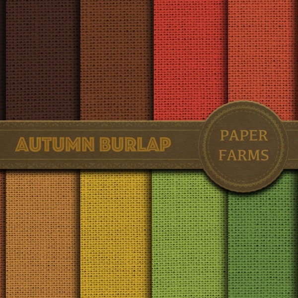 Burlap Digital Paper - Etsy