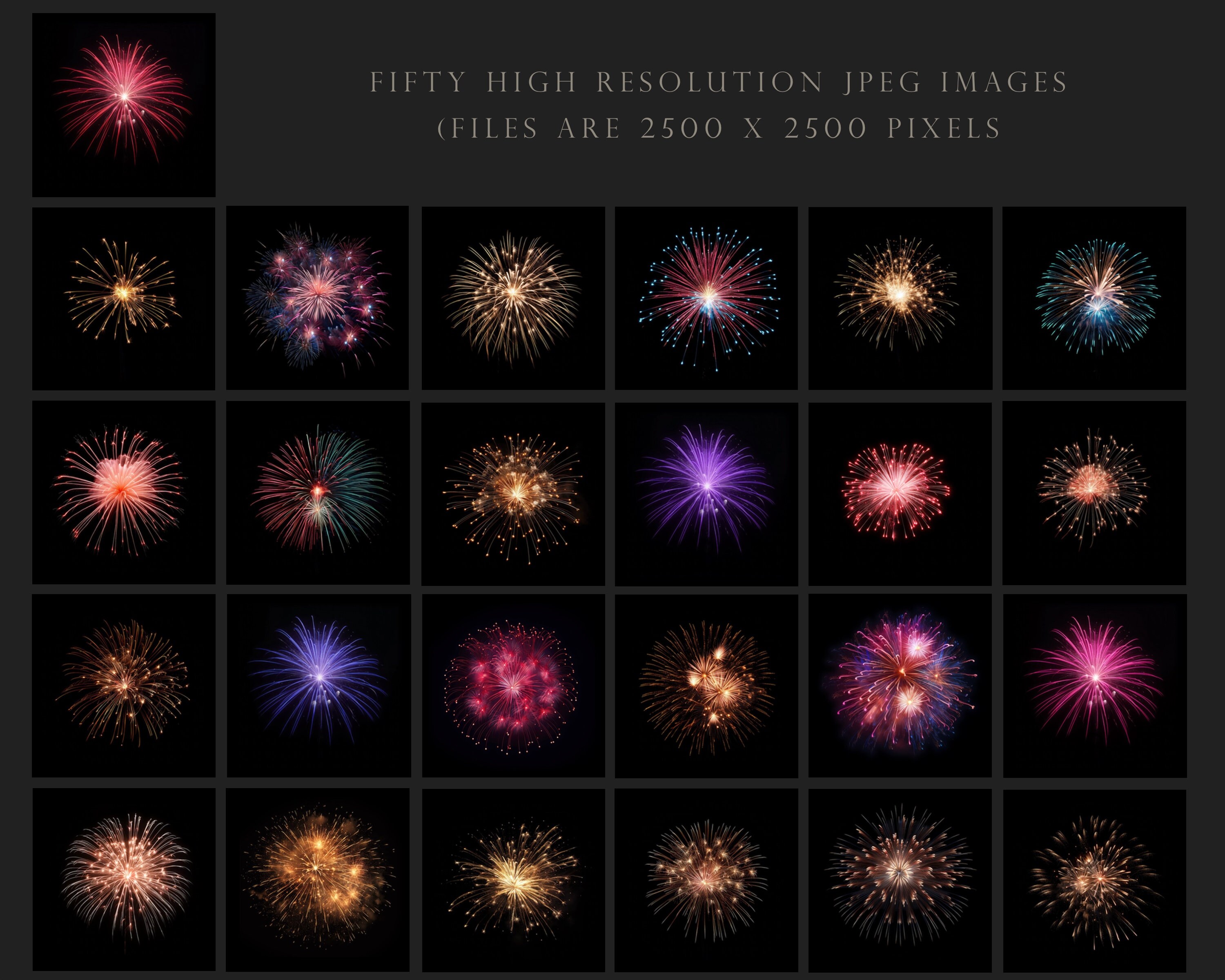 Fireworks Overlay, Photoshop Overlay, Realistic Fireworks, Firework ...