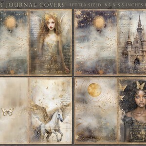 Printable Junk Journal Kit, Fairytale Junk Journal Kit, Celestial ...