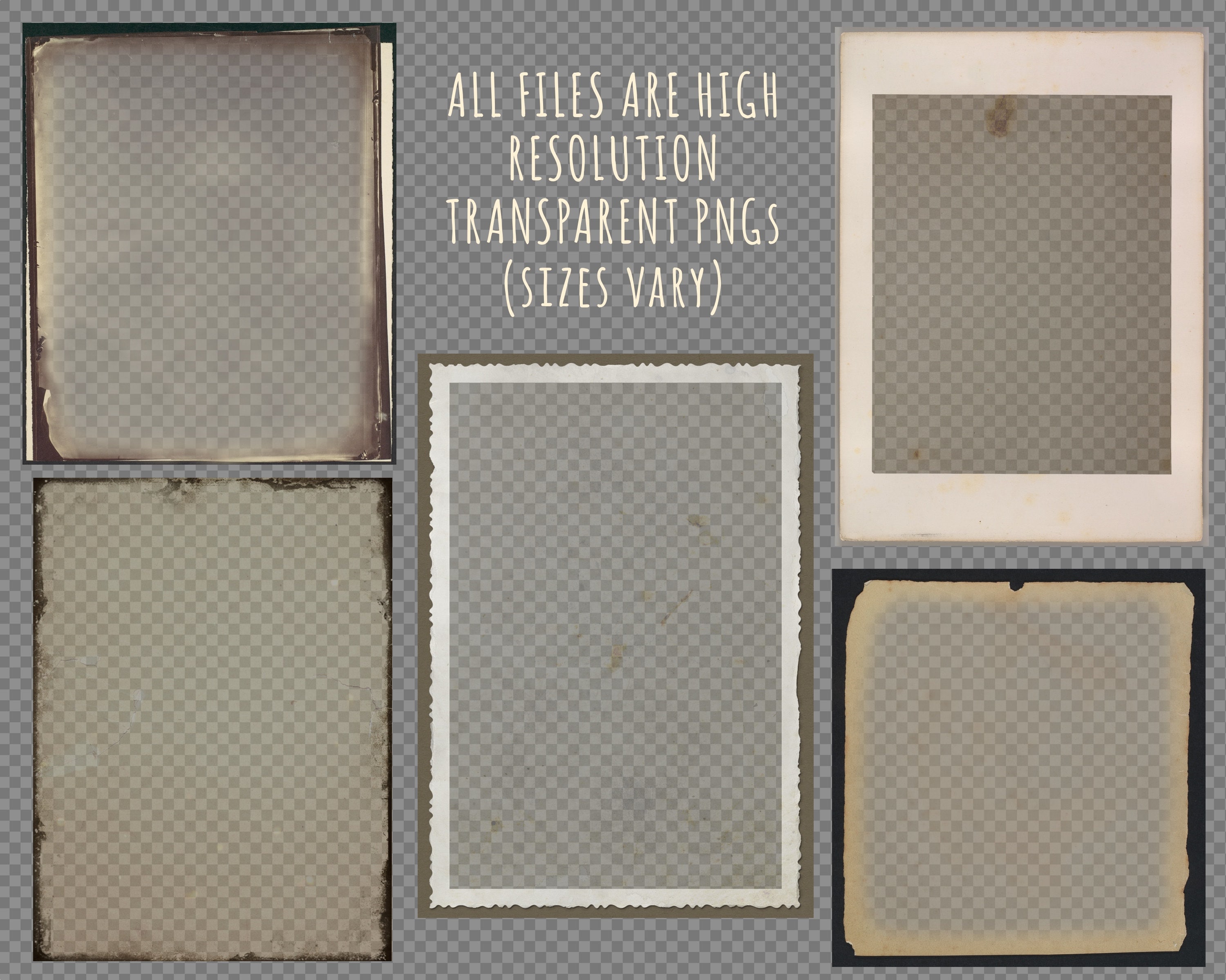 Vintage Photo Overlays, Vintage Film, Scratched, Torn, Distressed ...