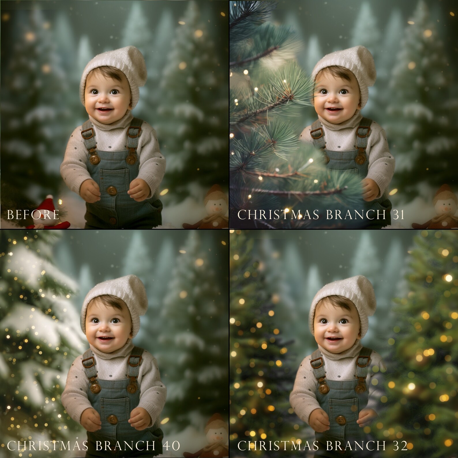 Christmas Tree Overlays, Christmas Branch Overlays, Christmas Tree Png ...