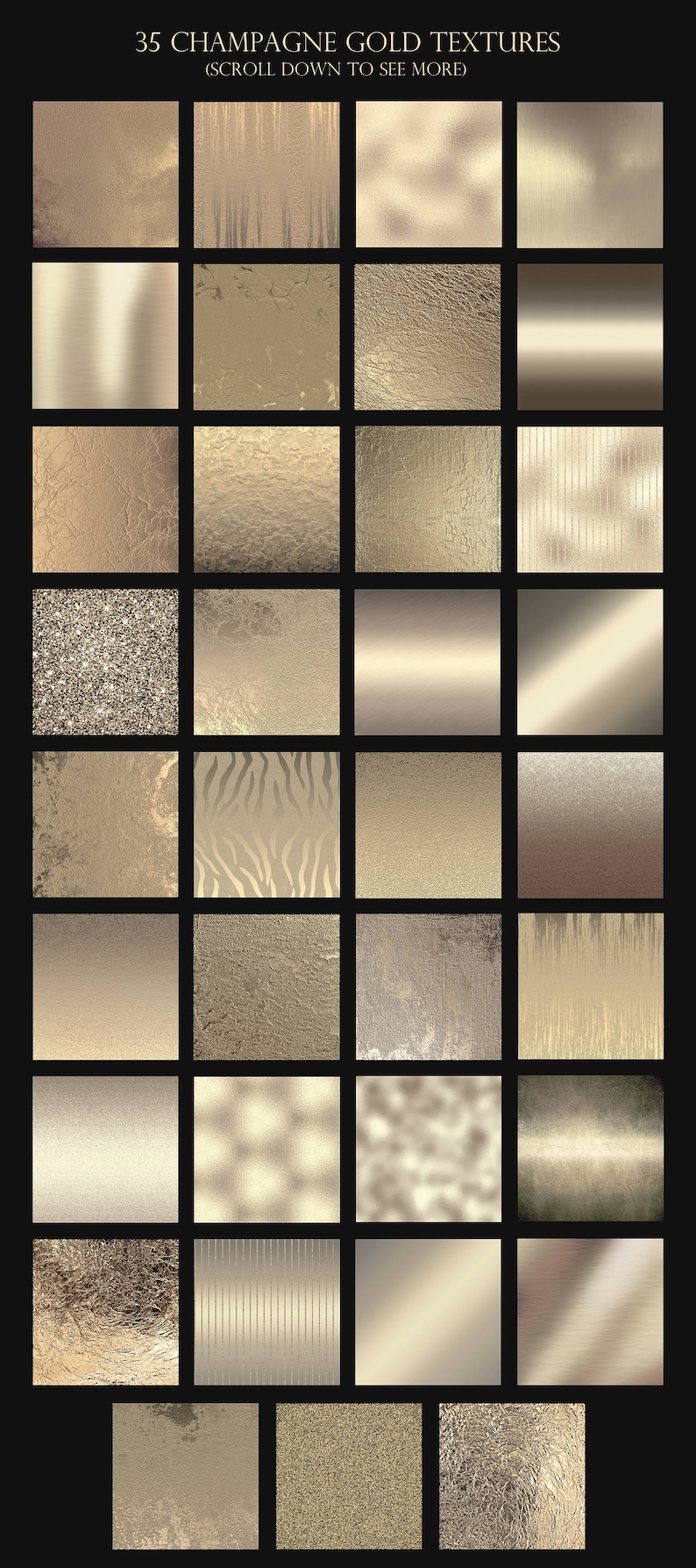 Metallic textures bundle metallic backgrounds discount pack | Etsy