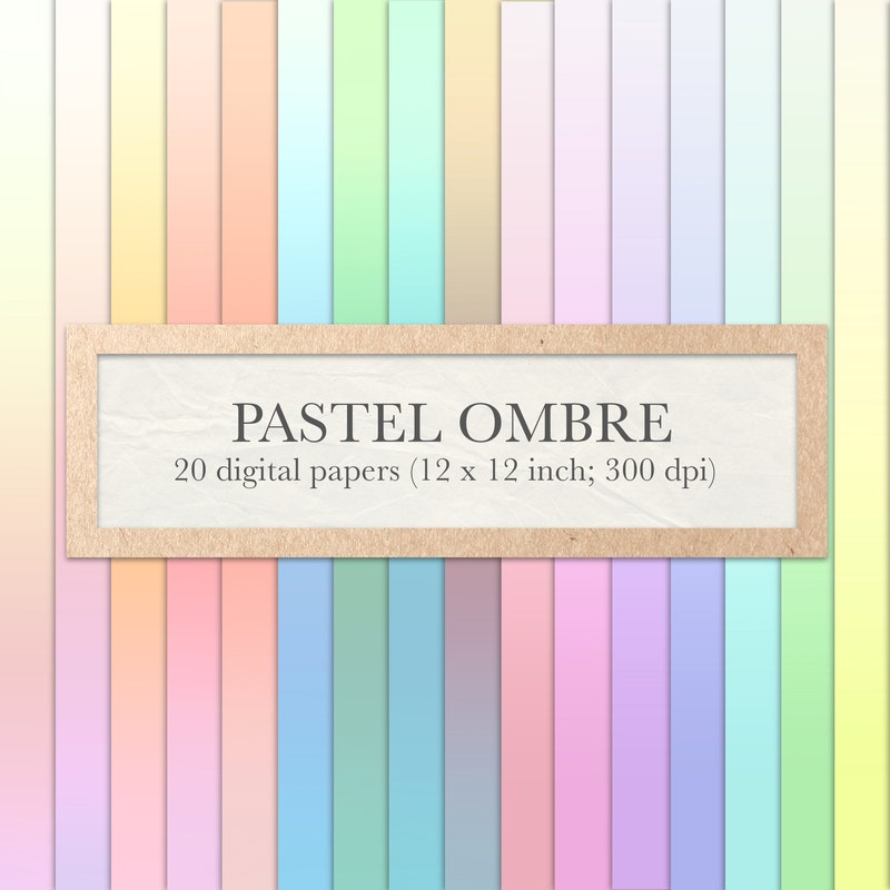 Pastel Ombre - Etsy
