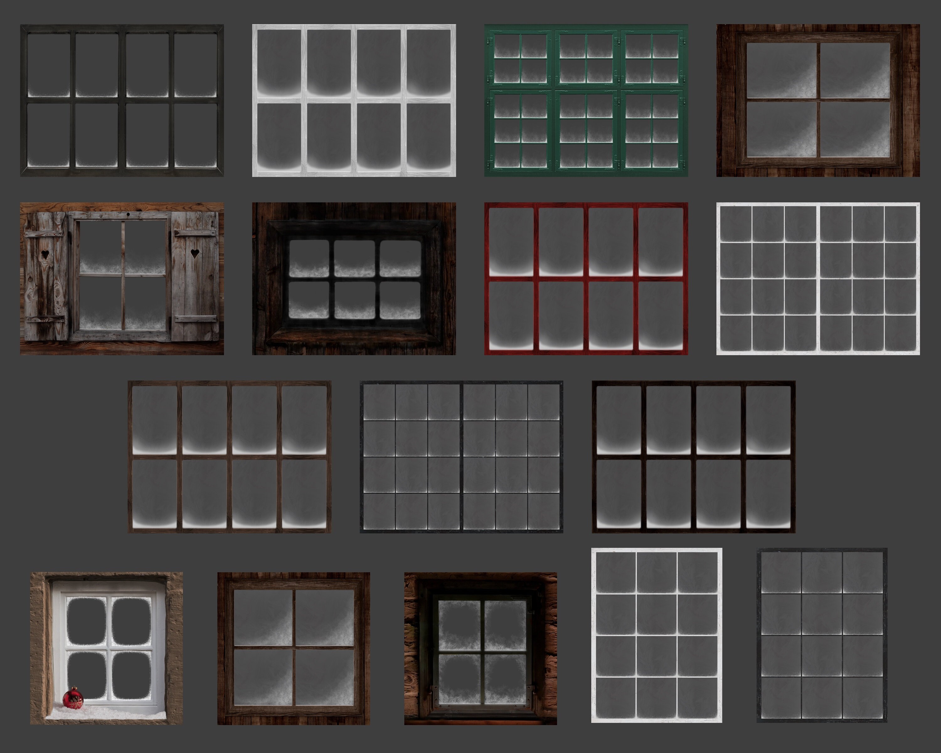 Christmas Window Overlay Window Panes Winter Window - Etsy Australia