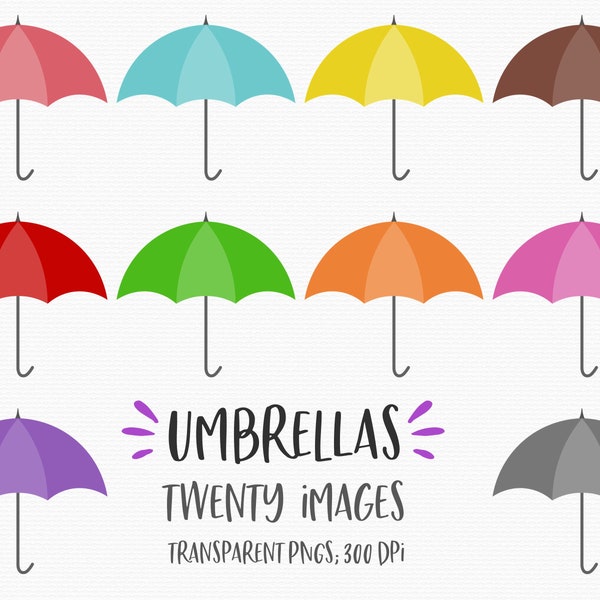 Rainbow Umbrella - Etsy