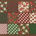 Christmas Digital Paper, Christmas Flowers, Christmas Scrapbook Paper ...