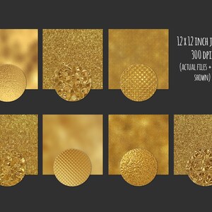 Gold Foil, Digital Paper, Scrapbook Paper, Metallic Gold, Backgrounds ...