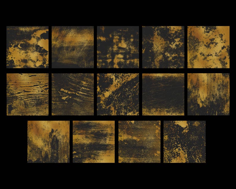 Gold grunge gold splashes gold dust gold paint digital | Etsy