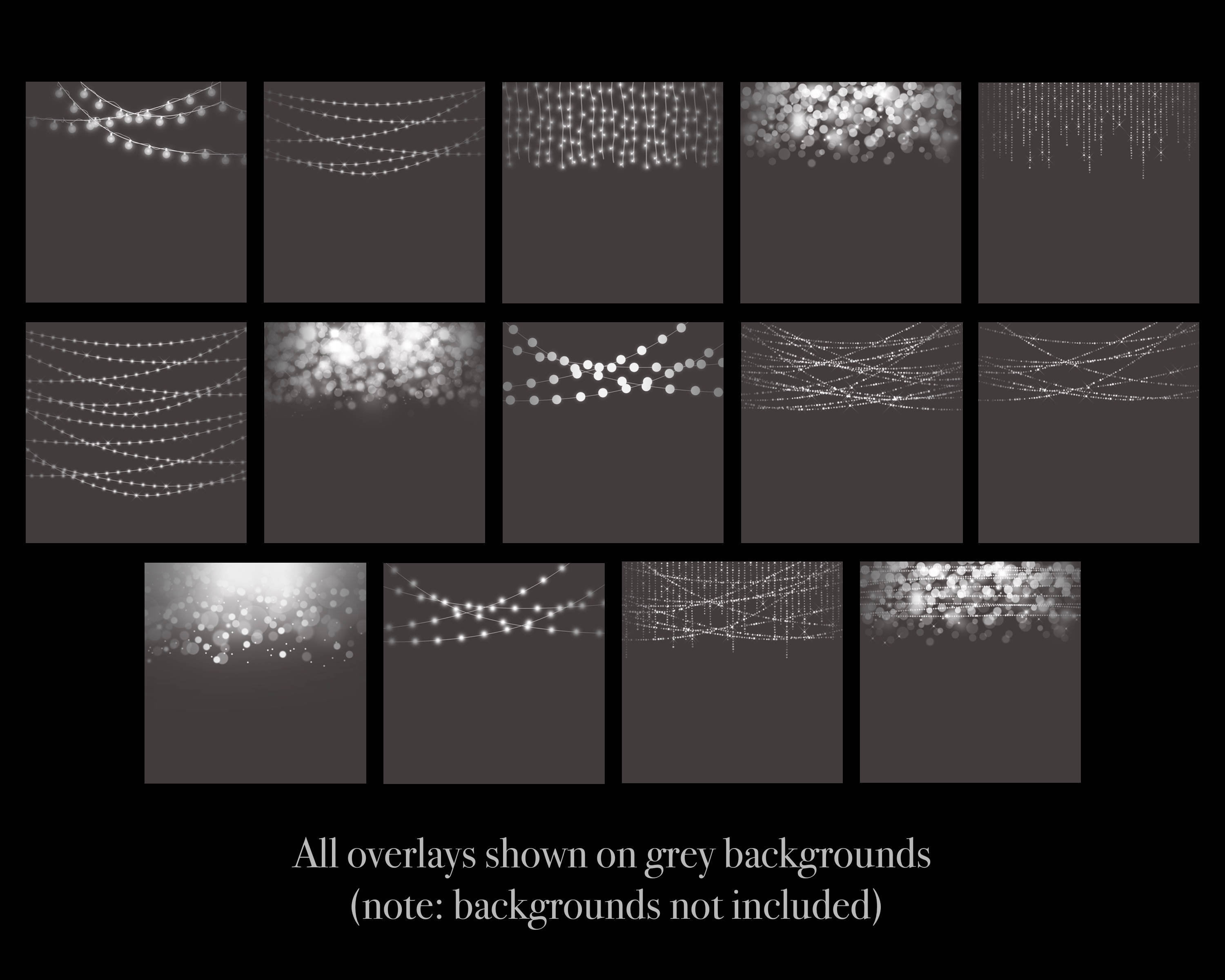 Silver Light Overlays Silver Light Borders Silver Light | Etsy